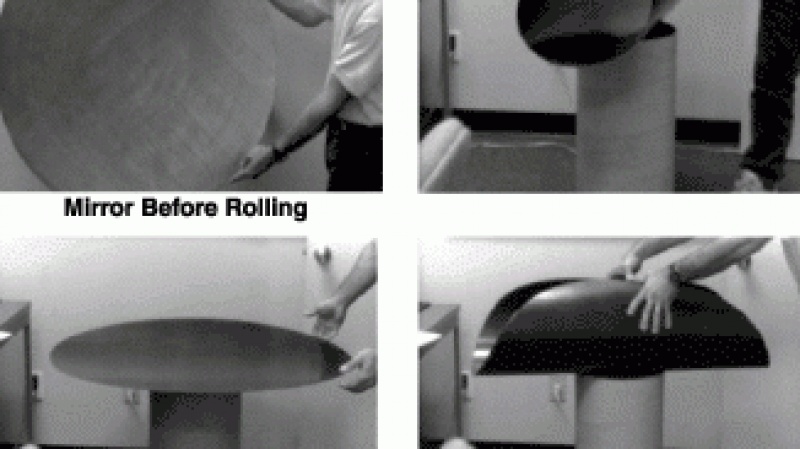 Rollable Thin Shell Composite-Material Paraboloidal Mirrors - Tech Briefs