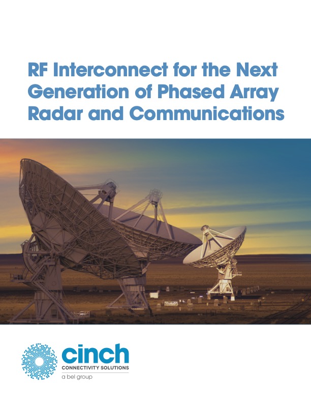 Rf Interconnect For Next Generation Phased Array Radar And Communications